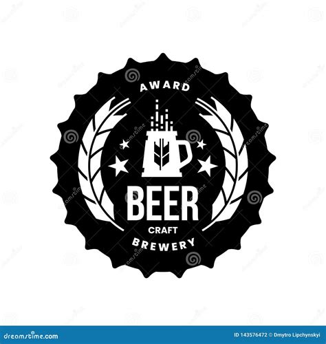 Modern Craft Beer Drink Vector Logo Sign For Bar Pub Store Brewhouse