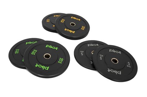 Pivot Fitness Pro Training Bumper Plates Combi Set 60 Kg Helisports