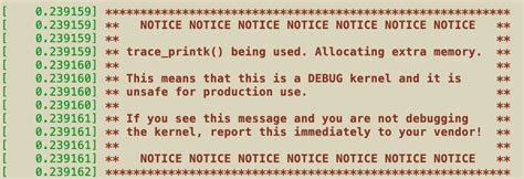 Traceprintk Is Used In Kernel · Issue 2615 · Clearlinux