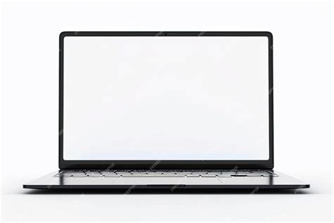Laptop Frontal View Mock Up Premium Ai Generated Image