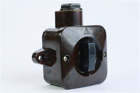 Vintage Soviet Bakelite Light Switch Antique Ussr Brown Etsy