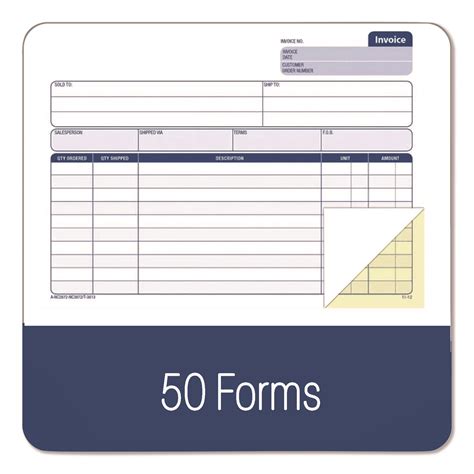 Adams® Multipart General Purpose Invoice Forms Two Part Carbonless 8