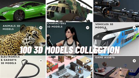 100 3d Models Collection By 3dmodelspack On Deviantart