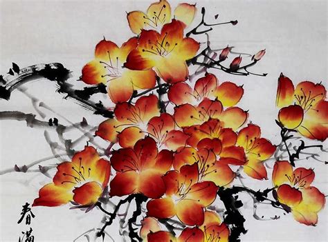花香鸟语的享受张明瑞清丽脱俗花鸟画