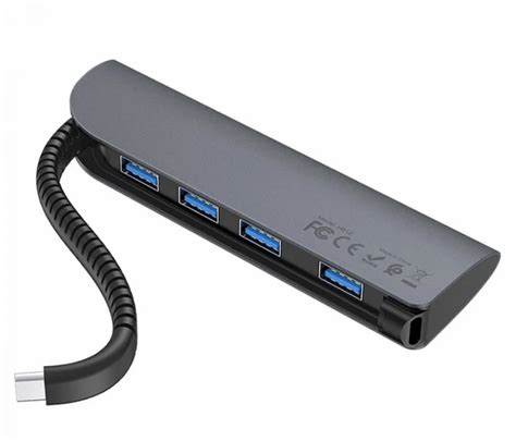 Перехідник картрідер Usb Хаб для Macbook Hoco Hb12 Victory Type C To 4