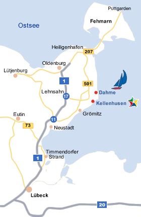 Lübecker Bucht Landkarte Deutschlandkarte