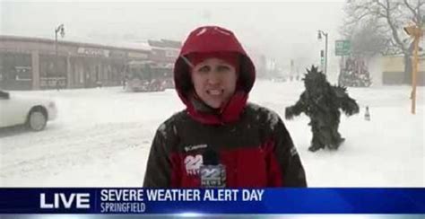 Watch Pot Sasquatch Stroll By A Reporter Live During A Snowstorm Maxim