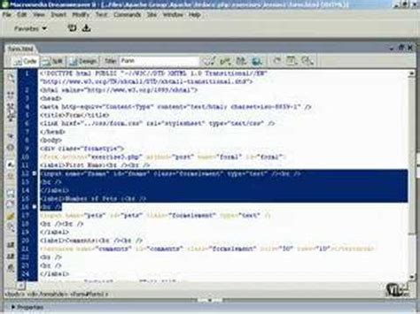 Dreamweaver Tutorials Advanced Coding YouTube