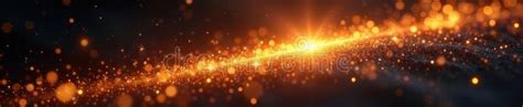 Golden Particle Trail Glowing Star Seamless Loop Animation Motion