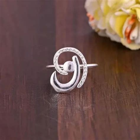 Antique Design Silver Plated Brass Ring सिल्वर प्लेटेड रिंग्स