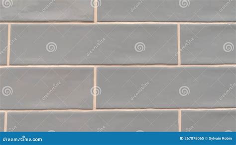 Grey Tilling Line Wall Tile Texture In Vintage Background Stock Image