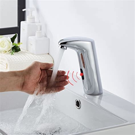 Touchless Induction Vanity Faucet Automatic Tap Sensor Electric Water
