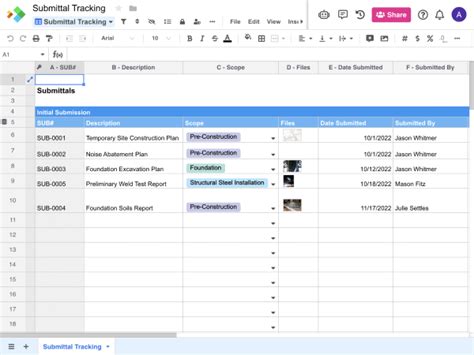 Construction Work Order Template Spreadsheet