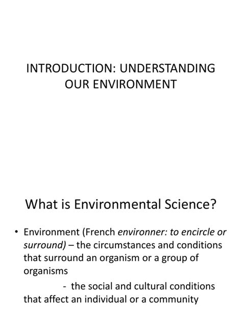 Understanding Environment Pdf Experiment Dependent And