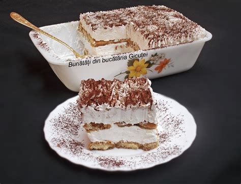 Prajitura cu mere biscuiti si budinca fara coacere Bunătăți din