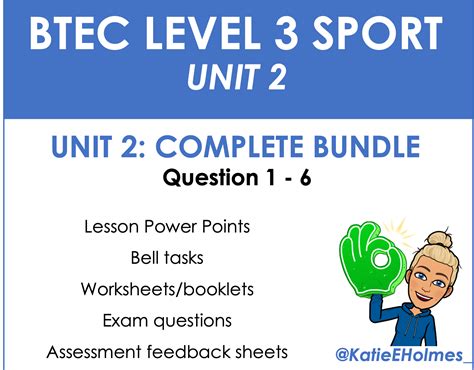 btec sport level 3 unit 2 teaching resources