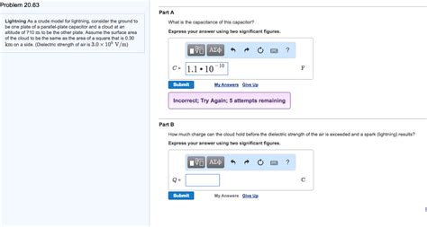 Solved Lightning As A Crude Model For Lightning Consider Chegg