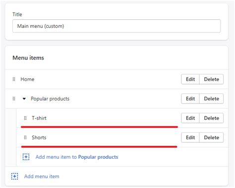 How To Create A Drop Down Menu In Shopify
