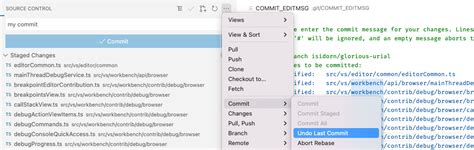 Undo Last Commit Should Also Be Disabled While Commit Editor Is Open · Issue 153668