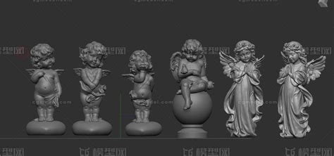 小天使模型模型 孩子 女模型库 Zbrushztlzbp模型下载 Cg模型网