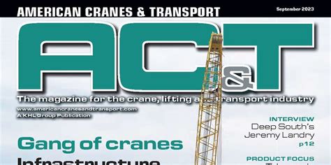 American Cranes And Transport September 2023 Crane And Transport Briefing