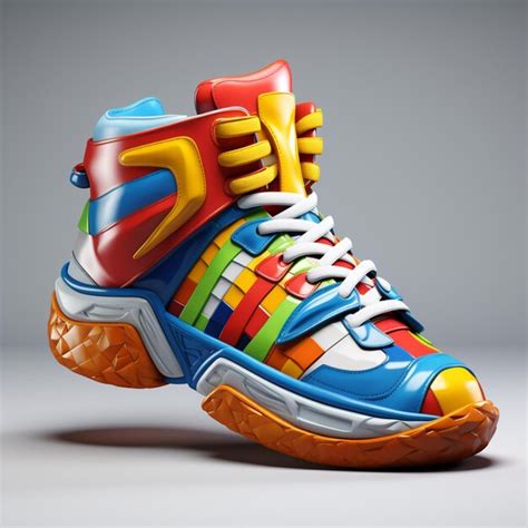 Premium Photo 3d Cartoonic Charachter Shoes In White Background