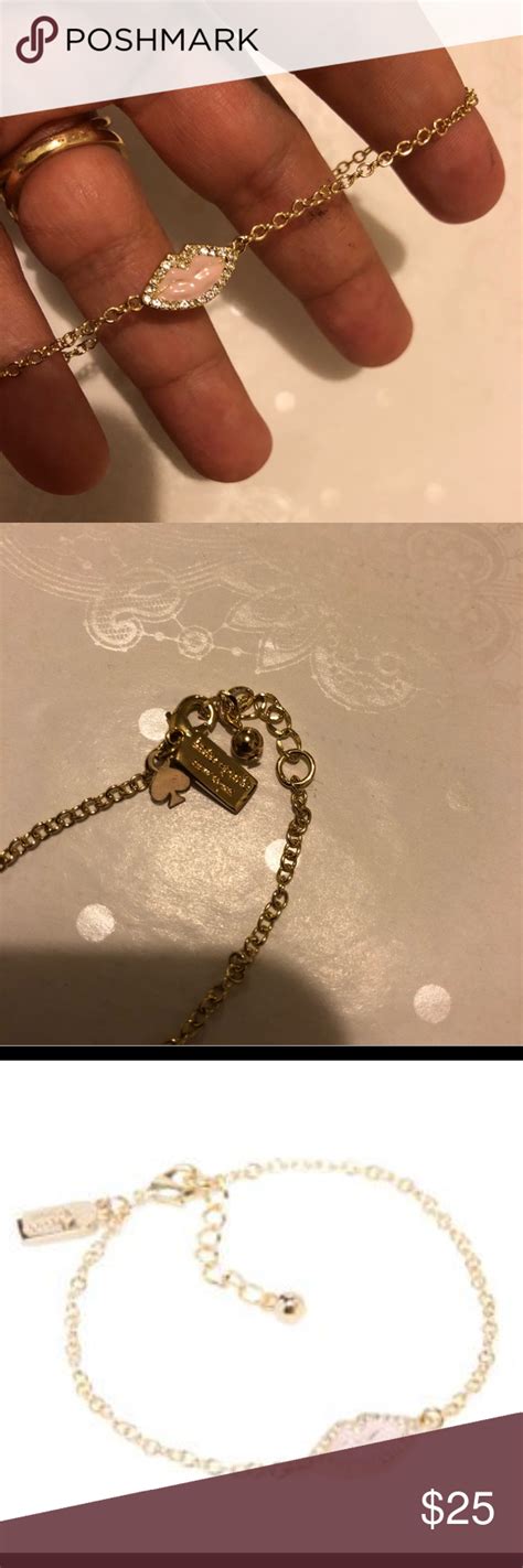 Kate Spade Solitaire Lips Bracelet Lip Bracelet Kate Spade Jewelry