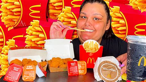 Mcdonalds Feast Cheeseburgers Mcdouble Mcnuggets Fries Youtube