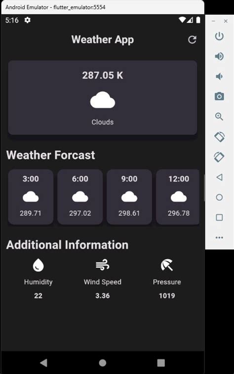 🌦️ excited to share my latest flutter project a weather forecast app