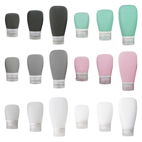 Silicone Empty Bottle Travel Cosmetic Container Squeezable Lotion