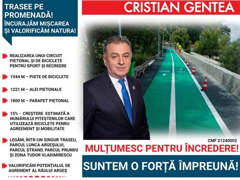Cristian Gentea primarul municipiului Pitești Lucrările de amenajare