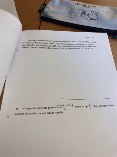 solved los 17 tury pages 17 a company wants to construct an