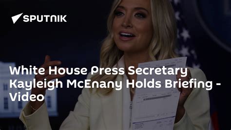 White House Press Secretary Kayleigh Mcenany Holds Briefing Video