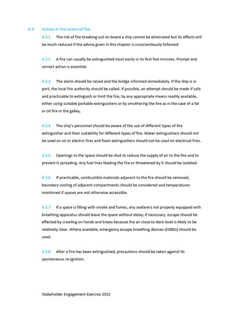 Coswp Prop Amendments Chapter 4 Emergency Drills And Procedures 1