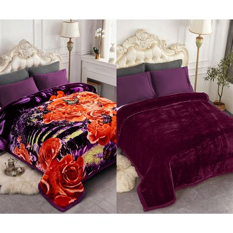 Nc King Fleece Bed Blanket Ply Heavy Thick Mink Blanket For Winter
