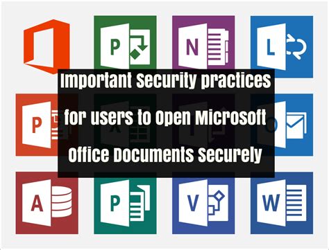 security practices for users to open microsoft office documents securely