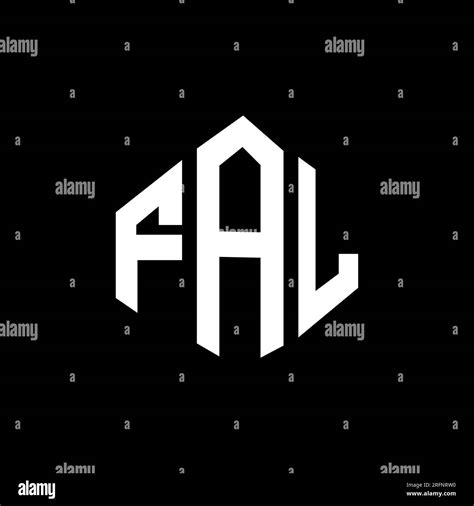 Fal Letter Logo Design With Polygon Shape Fal Polygon And Cube Shape