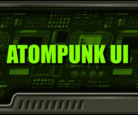 Artstation Atompunk Ui Game Assets