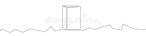 Continuous Line Drawing Of Cube Icon Cube Continuous Line Icon Stock