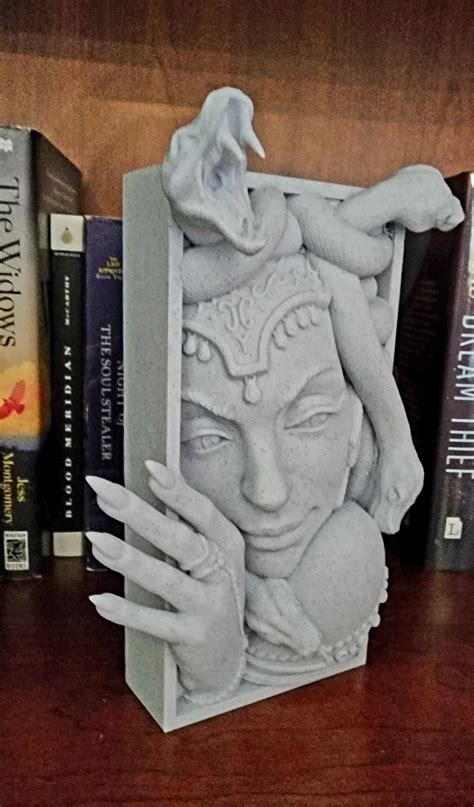 Medusa Book Nook 3d Printed Etsy