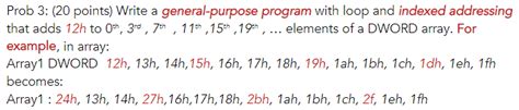Solved Prob 3 20 Points Write A General Purpose Program