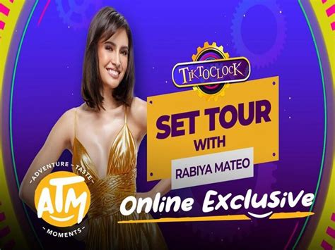 Rabiya Mateo Takes Us Around The Set Of Tiktoclock Atm Online