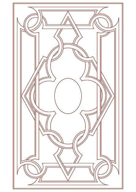 Premium Vector Vector Frame Pattern Of Interlacing Lines On A White