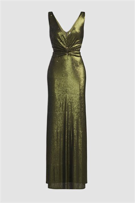 Cassandra Gown In Sequin Halston