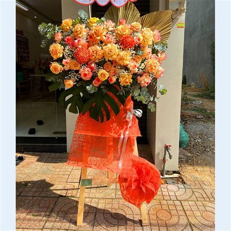 Kệ Hoa Chúc Mừng Khai Trương Mã Số 634 Hoatuoimayvn