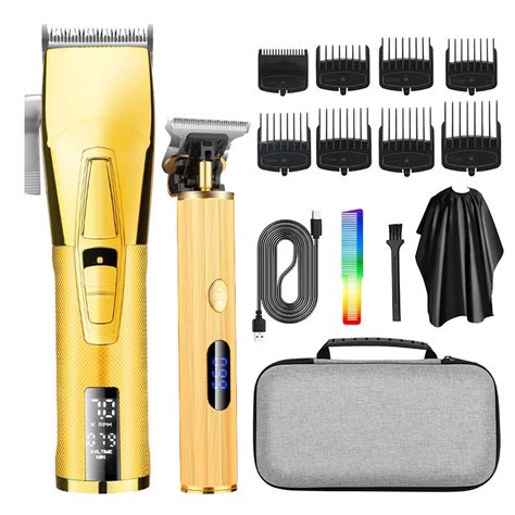 남성용 충전식 전문 헤어 바리깡 이발기 수염 정리 Aliexpress