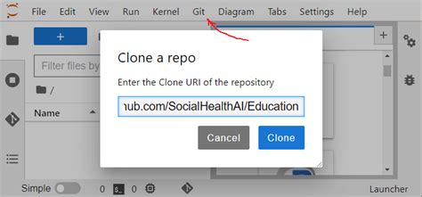 using github for collaboration with jupyterlab social health ai