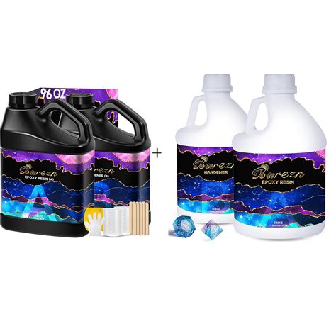 Bsrezn 96oz Epoxy Resin Kit 1 Gallon Epoxy Resin Kit