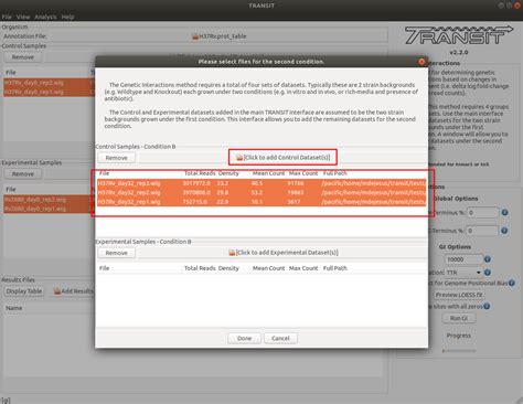 Tutorial Genetic Interactions Analysis — Transit V252 Documentation