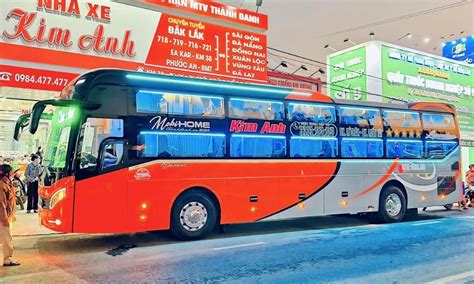 Nhà xe Kim Anh Lịch trình điểm đón và giá vé Tết 2025 Xanh SM